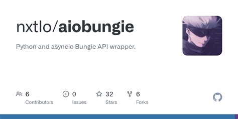 Github Nxtloaiobungie Python And Asyncio Bungie Api Wrapper