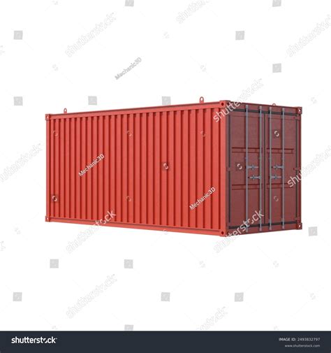Shipping Container 3d Iilustration Isolated On стоковая иллюстрация