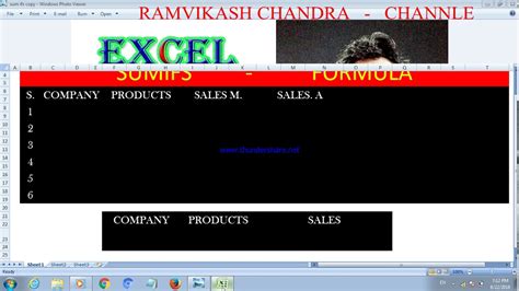 Excel Me Sumifs Ka Formula Kaise Nikale Youtube