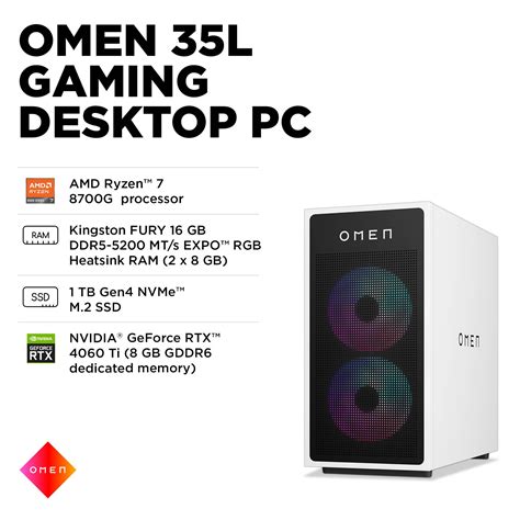 Customer Reviews Hp Omen L Gaming Desktop Amd Ryzen G Gb Ddr Memory Nvidia Geforce