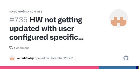 Hw Not Getting Updated With User Configured Specific Routes · Issue