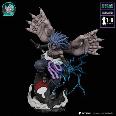 Naruto Sasuke Uchiha Curse Form 1 6 Scale Resin Figure Etsy