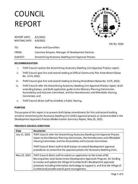 Fillable Online Accessory Dwelling Unit Policy Task Force Final Report Fax Email Print Pdffiller