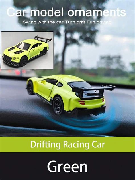 8 Pcs Drift Model Car Set With Oscillating Car Dashboard Decoration