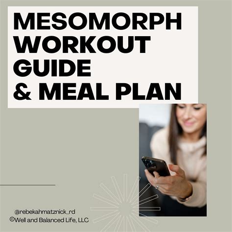 Mesomorph Meal Plan And Workout Guide Well And Balanced Life