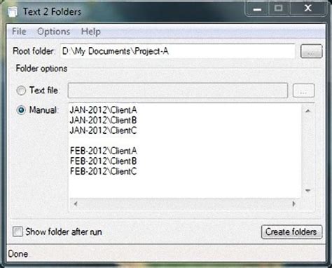 Create Multiple Folders Quickly And In Batch With “text2folders