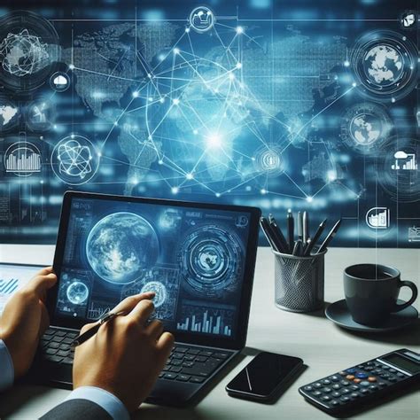 Premium Photo Global Business Internet Network Connection Iot