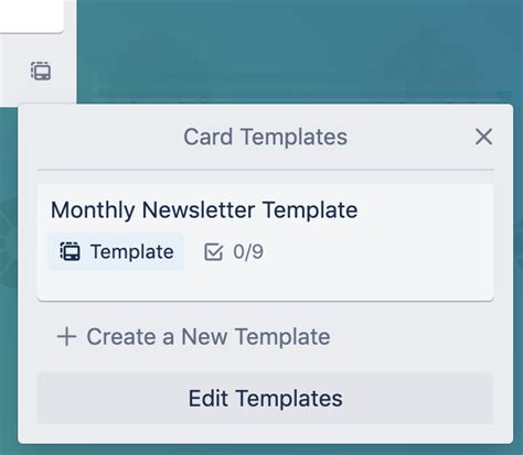 Create Template Cards Trello Atlassian Support