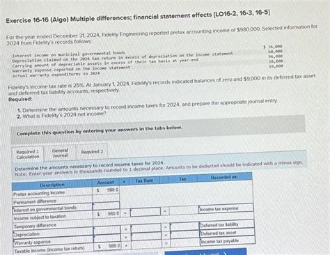 solved exercise 16 16 algo multiple differences financial