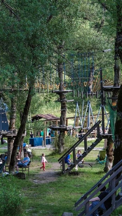 Aerial Rope Park And Rafting Thats How Our American Friends Roll Rafting Travel Georgia