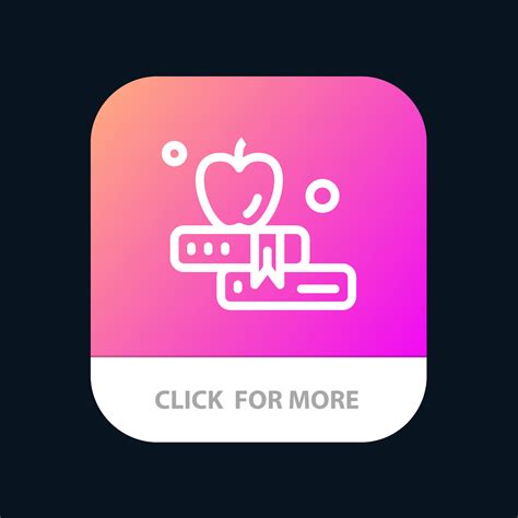 Apple Book Education Mobile App Button Android And Ios Line Version