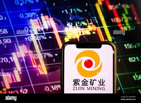 Konskie Poland September 10 2022 Smartphone Displaying Logo Of Zijin Mining Company On