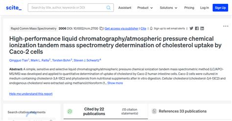 High‐performance Liquid Chromatographyatmospheric Pressure Chemical