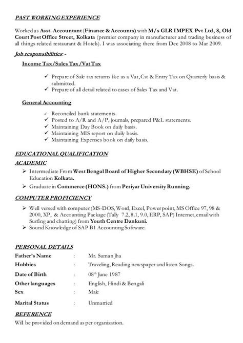 Resume Of Ashwani Kumar Jha