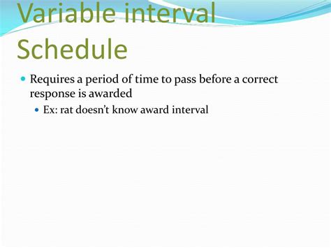 Best Example Of Variable Interval Schedule At Stephanie Post Blog