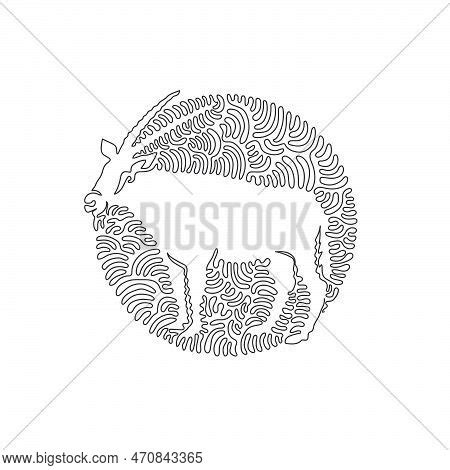 Continuous Curve Line Vector Photo Free Trial Bigstock