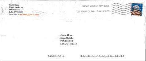How To Send A Letter To A Po Box