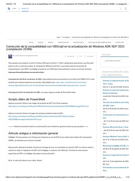 corrección de la compatibilidad con vbscript en la actualización de