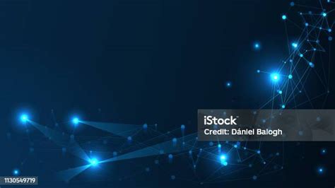 Abstract Technology Network Structure Background Futuristic Plexus
