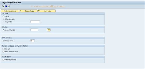 PC00 M29 MSIM SAP Tcode My Simplification