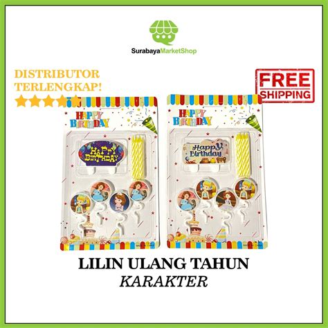 Lilin Ulang Tahun Karakter Lilin Ulang Tahun Angka Gold Jumbo Panjang Dan Unik Karakter Korea