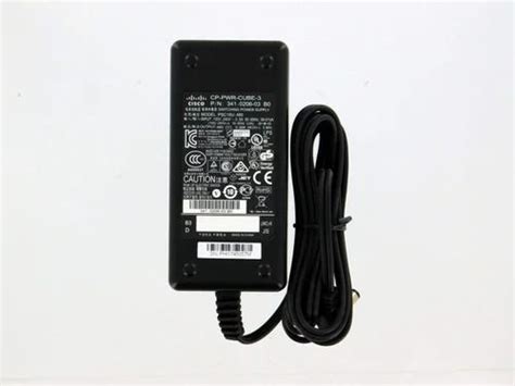 Black Cisco CP PWR Cube 3 Power Supply IP Phone Adapter Model Name Number PSC18U 480 At Rs