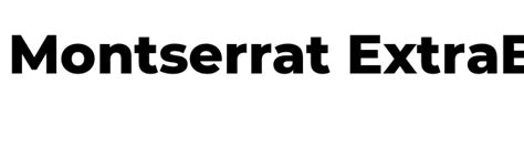 Montserrat Extrabold Font