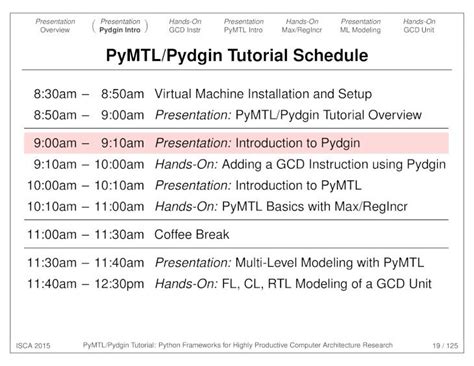 pdf hands on presentation hands on pydgin intro gcd instr