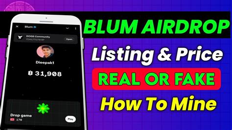 Blum Airdrop update | Blum Airdrop Listing Date And Price | New Telegram Mining Bot 2024 - YouTube