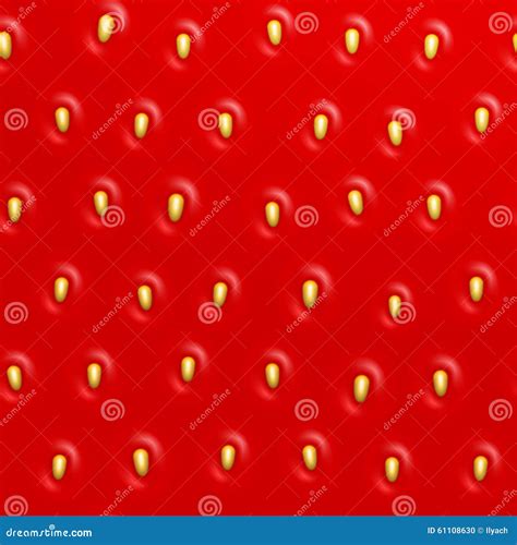 Strawberry Texture Or Background Vector Illustration Cartoondealer