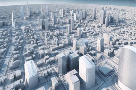 Smart City Conceptual Design Generative Ai Stock Illustration