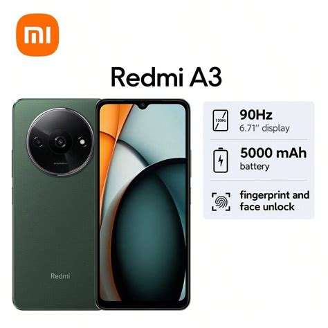 Global Version Xiaomi Redmi A3 Smart Phone Refined And Stylish Design Smooth 6 71 90Hz Display
