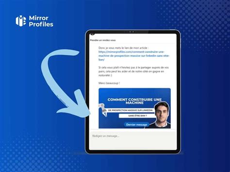 how do i add a hyperlink to a linkedin message