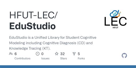 GitHub HFUT LEC EduStudio EduStudio Is A Unified Library For Student Cognitive Modeling