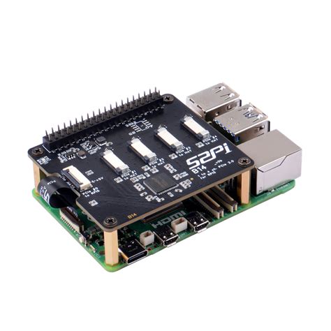 52pi B14 Quad Fpc Pcie Hat For Raspberry Pi 5 B14 Hat 1 To 4 Pcie Int 52pi Store