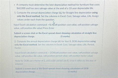 [solved] please complete in excel and show all calculations