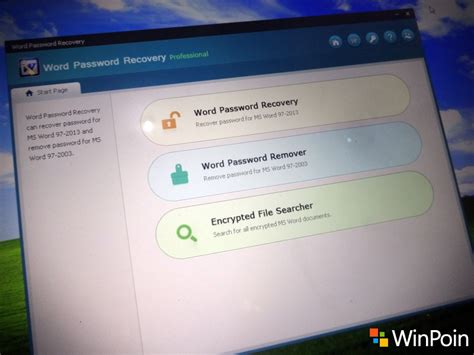 Membuka Password File Ms Word Dengan Word Password Recovery Winpoin