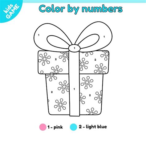 숫자 색칠 선물 이미지 Freepik에서 무료 다운로드