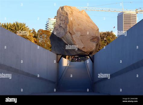 Los Angeles California Public Art Levitated Mass A Sculpture By