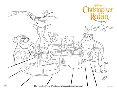 Free Disneys Christopher Robin Coloring Sheets And Printables