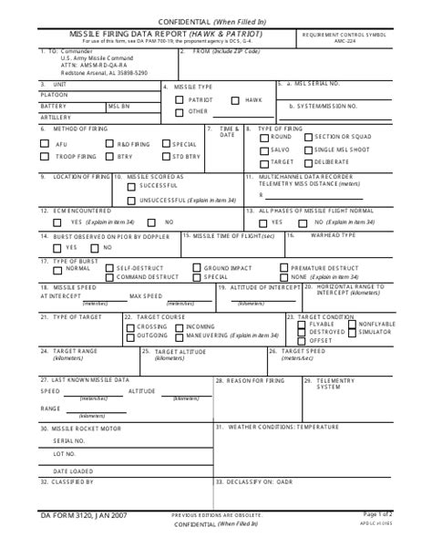 Da Form 3120 Fill Out Sign Online And Download Fillable Pdf