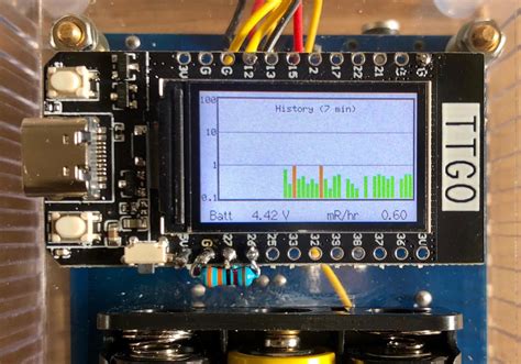 i created an esp32 ttgo based geiger counter r arduinoprojects