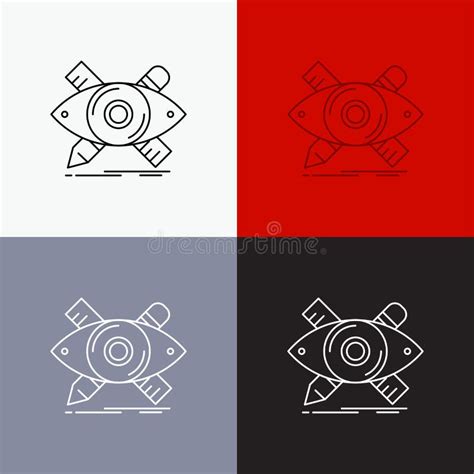 Design Designer Illustration Sketch Tools Icon Over Various Background Line Style Design