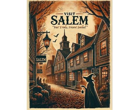 Impression Dart Du Procès Des Sorcières De Salem Décoration D