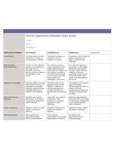 Clinical Reflective Essay 4 Examples Format Pdf Examples