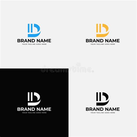 Creative Abstract Modern Line Initial Letter D Vector Line Logo Design