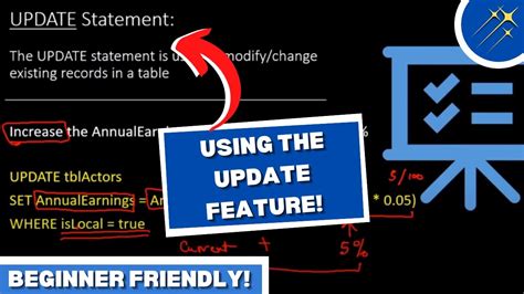 Sqls How To Use The Update Feature With A Table A Beginner Friendly