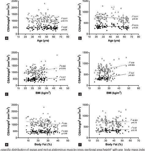 Figure 1 From Psoas Major Cross Sectional Area A Potential Marker Of Cardiorespiratory Fitness