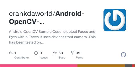 GitHub Crankdaworld Android OpenCV FaceDetectionwithEyes Android OpenCV Sample Code To Detect