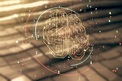 premium photo double exposure of creative artificial intelligence